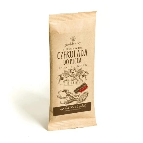 Naturalna Czekolada Ciemna z Chilli do picia 60g nierafinowana ...