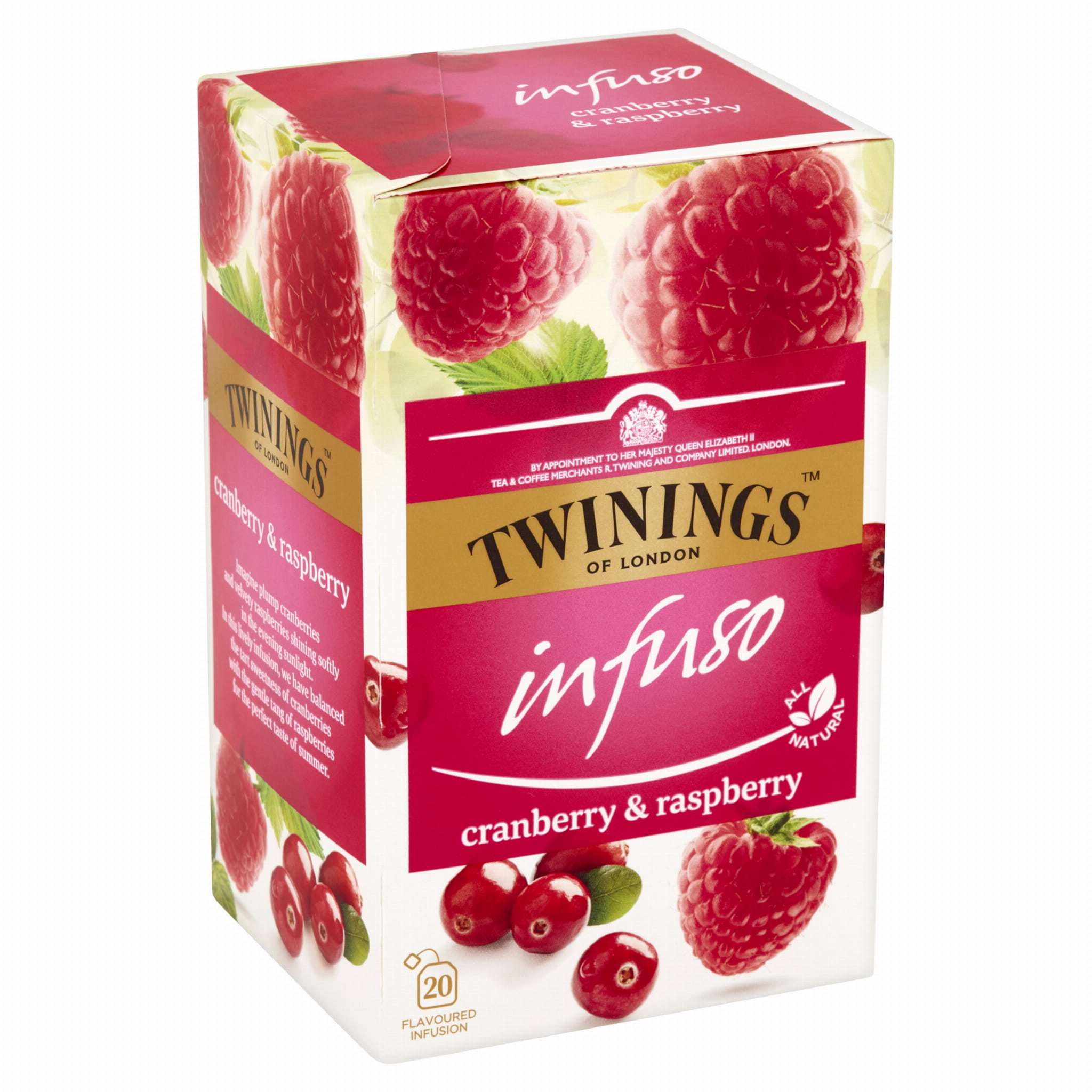 Herbata Twinings Infuso Cranberry & Raspberry 20x2g - owocowo-ziołowa ...