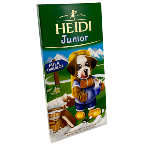 Czekolada HEIDI Junior Milk 90g - mleczna z nadzieniem śmietankowym ...